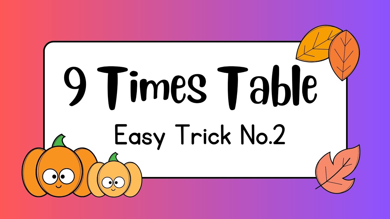 1 minute Maths Tricks🌞 || 9 Multiplication table Trick no.2 || Maths ...