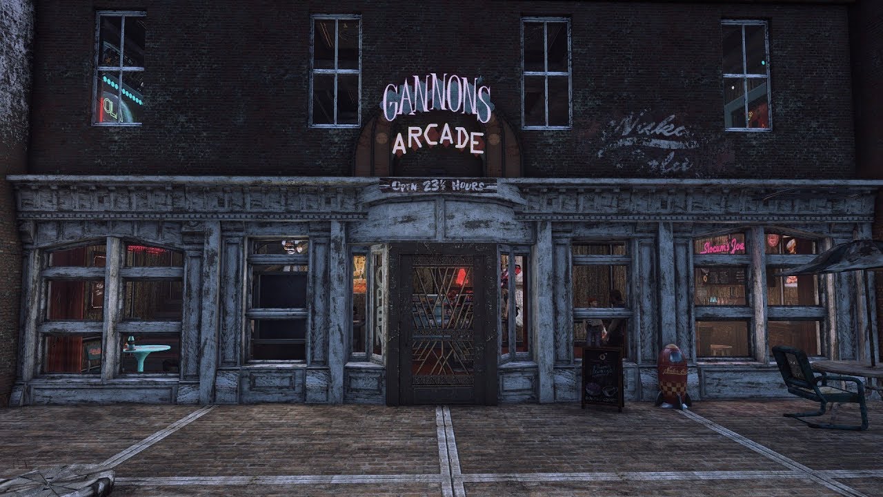 Gannon's Arcade - Custom Fallout 4 Arcade Build (PC, Mods) - YouTube