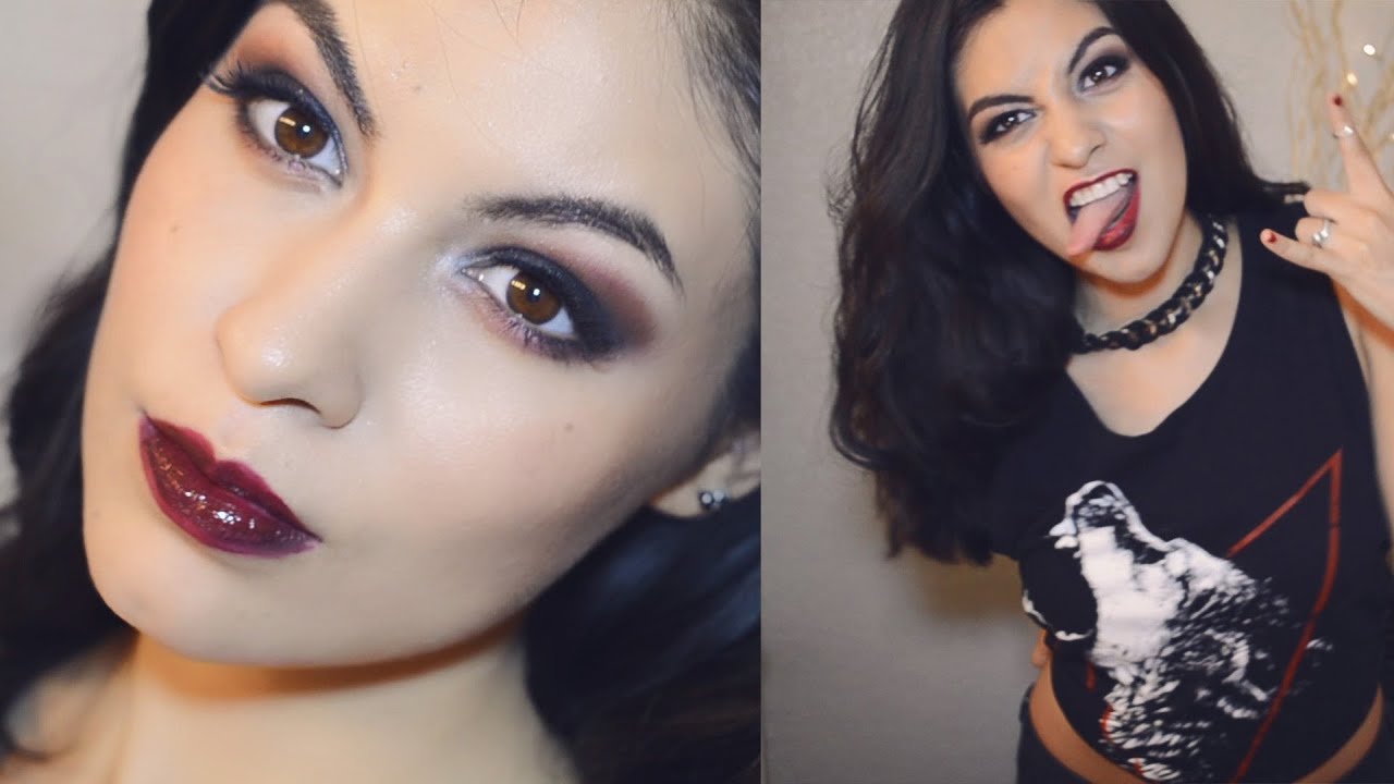 MAQUILLAJE INTENSO| Rocker Look (Colaboración) - YouTube