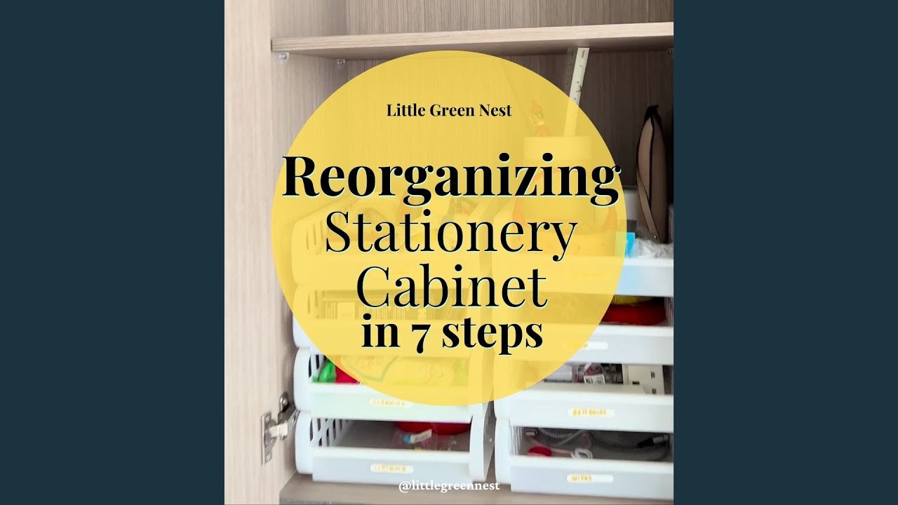 7 Steps to Organize A Stationery Cabinet - YouTube