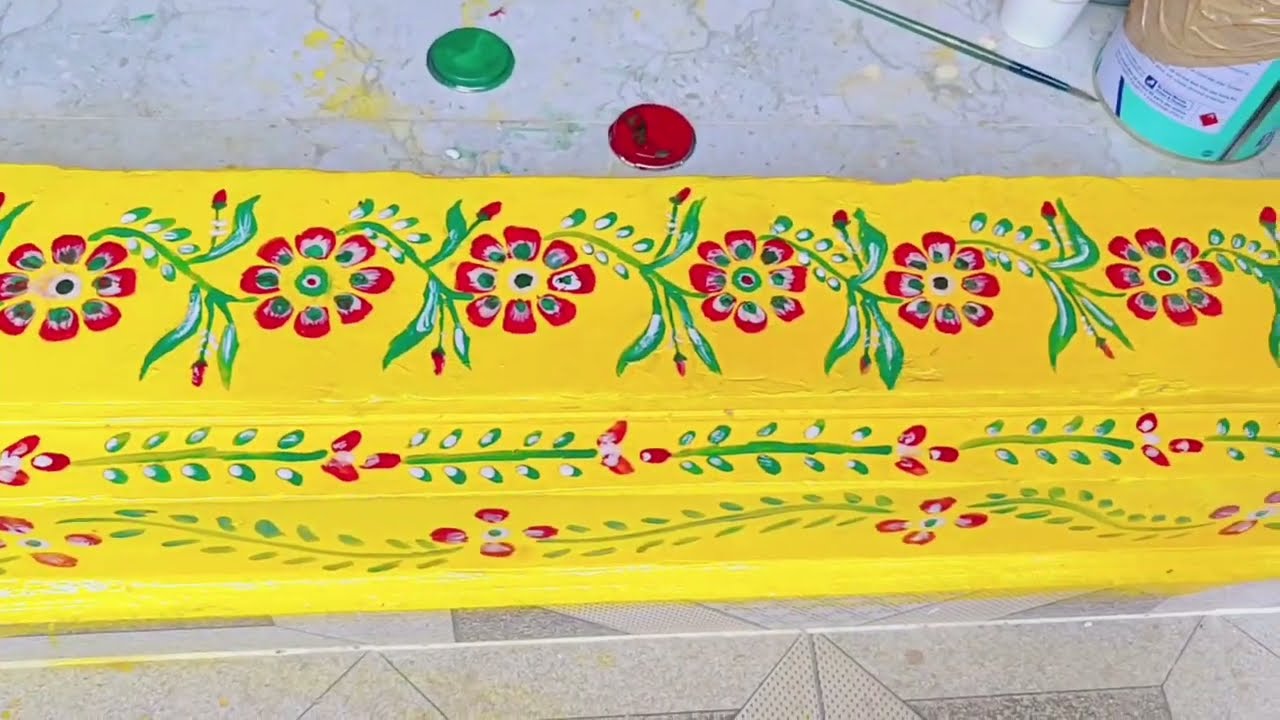 My creativity Gadapa desgign || latest gadapa muggulu || easy method ...