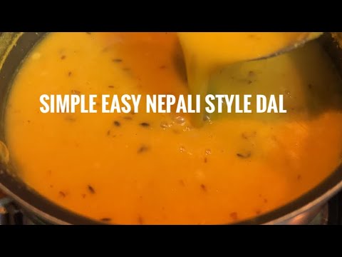 How to make Nepali dal easily | Beginners | 3 ingredients | Yellow ...