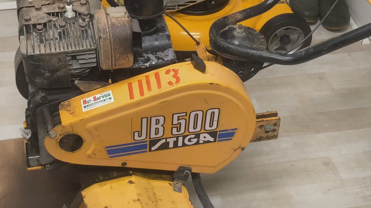 Jordfräs Stiga JB 500 - Del 1 - Plocka ner motor - YouTube
