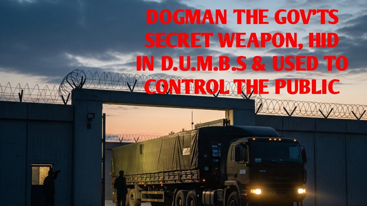 DOGMAN THE GOV'TS SECRET WEAPON, HOUSED IN D.U.M.B.S & USED TO CONTROL ...