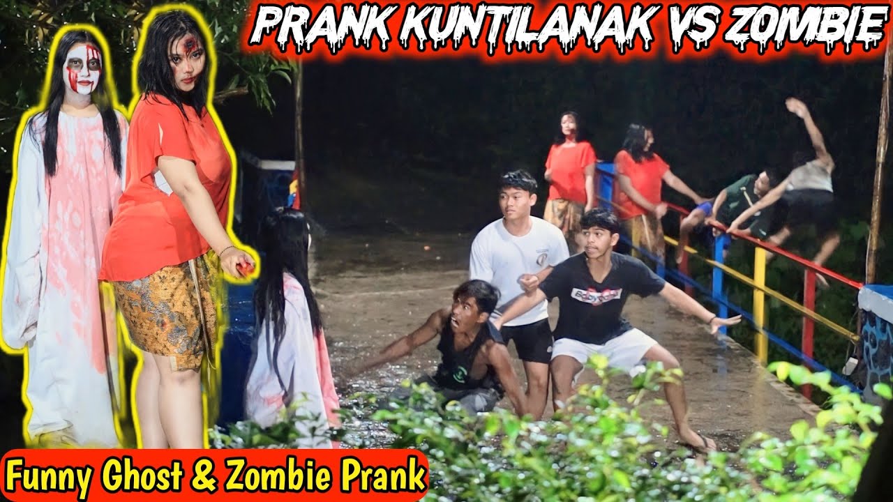 Kuntilanak vs Zombie Cantik || Prank Terlucu Special Akhir Tahun ...