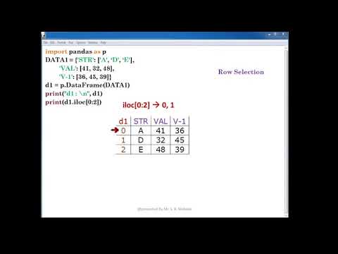 Data Frames : Operations on rows and columns: add, select - YouTube