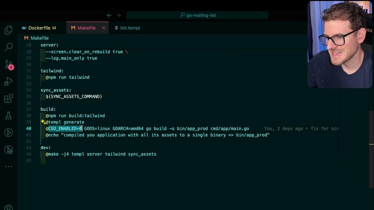 How I build and deploy my Go applications (Templ & HTMX) - YouTube
