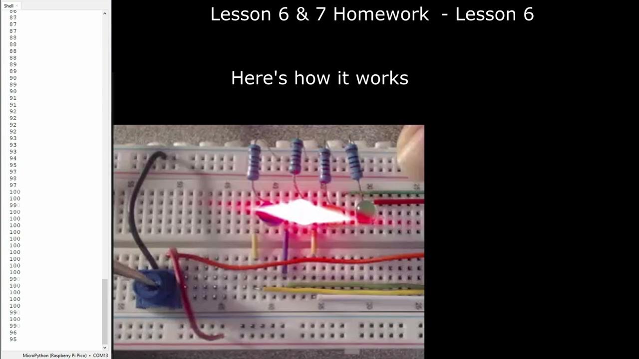 Raspberry Pi Pico W Lesson 6 And 7 Homework Youtube