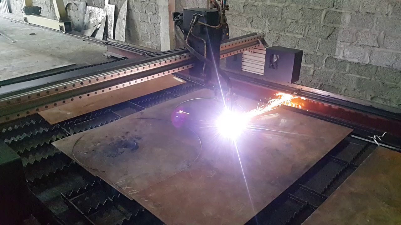 Plasma CNC machine cutting. Too fast. - YouTube