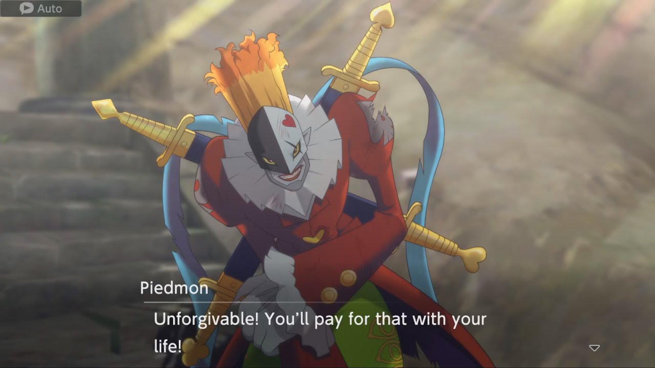 Digimon Survive Piedmon Boss Battle (Human World) - YouTube