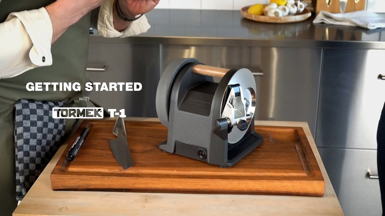 How to Get Started with Knife Sharpening on the Tormek T-1 - YouTube