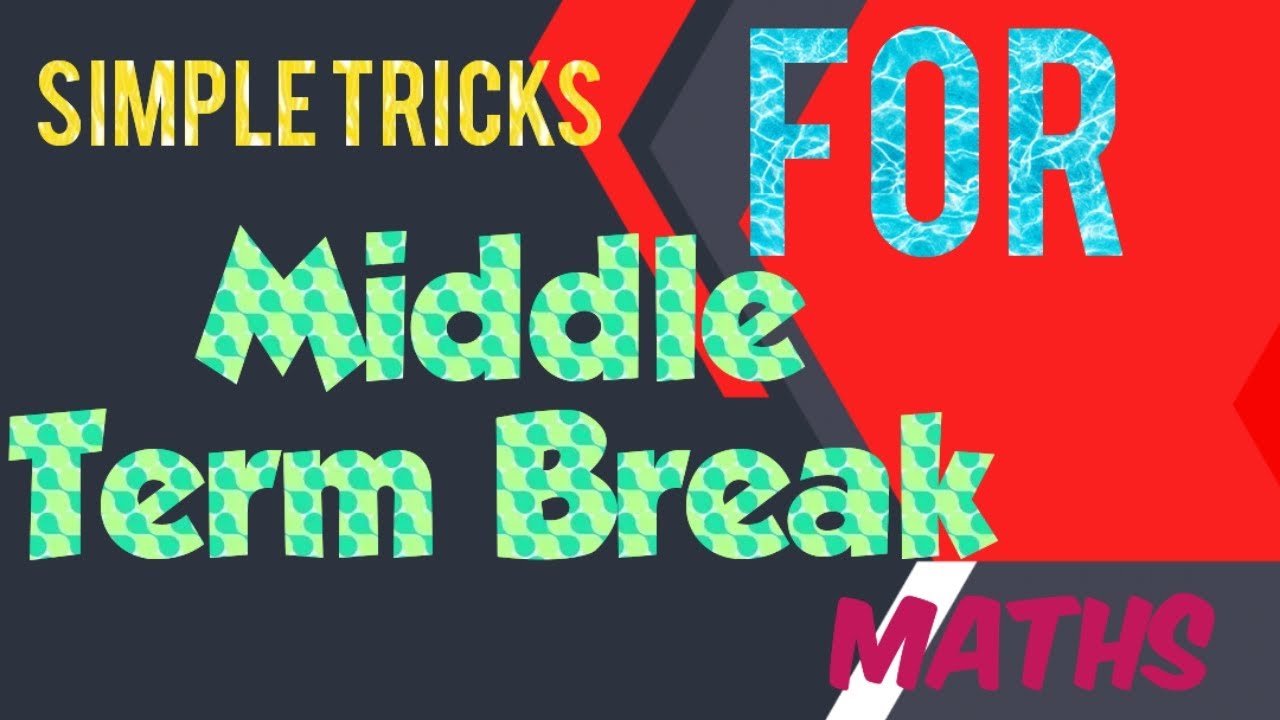 Tricks for middle term break||Middle term split simple tricks#maths# ...