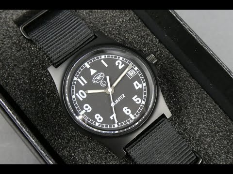 CWC GS Sapphire Black date watch - YouTube