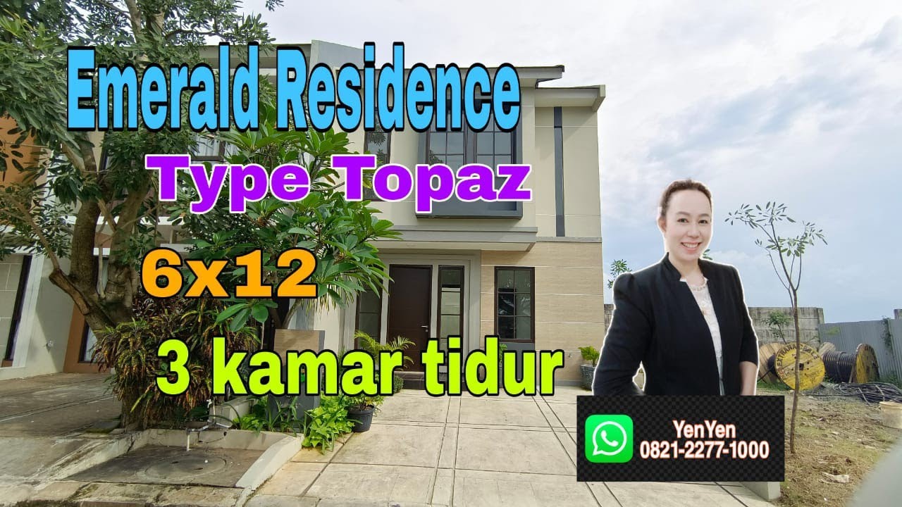 Emerald Residence Sepatan || Type Topaz || 6x12 || 2 Lantai - YouTube