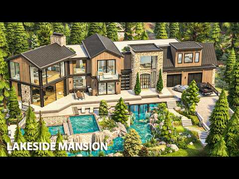 Luxury Modern Overwater Home | Sims 4 Speed Build & Tour | NO CC