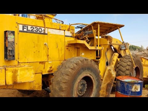 payloader furukawa FL230 transmission disassemble - YouTube