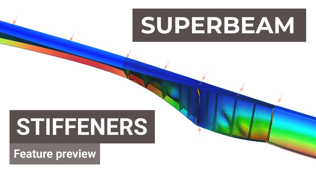Adaptive modeling of stiffeners - Superbeam Feature Preview - YouTube