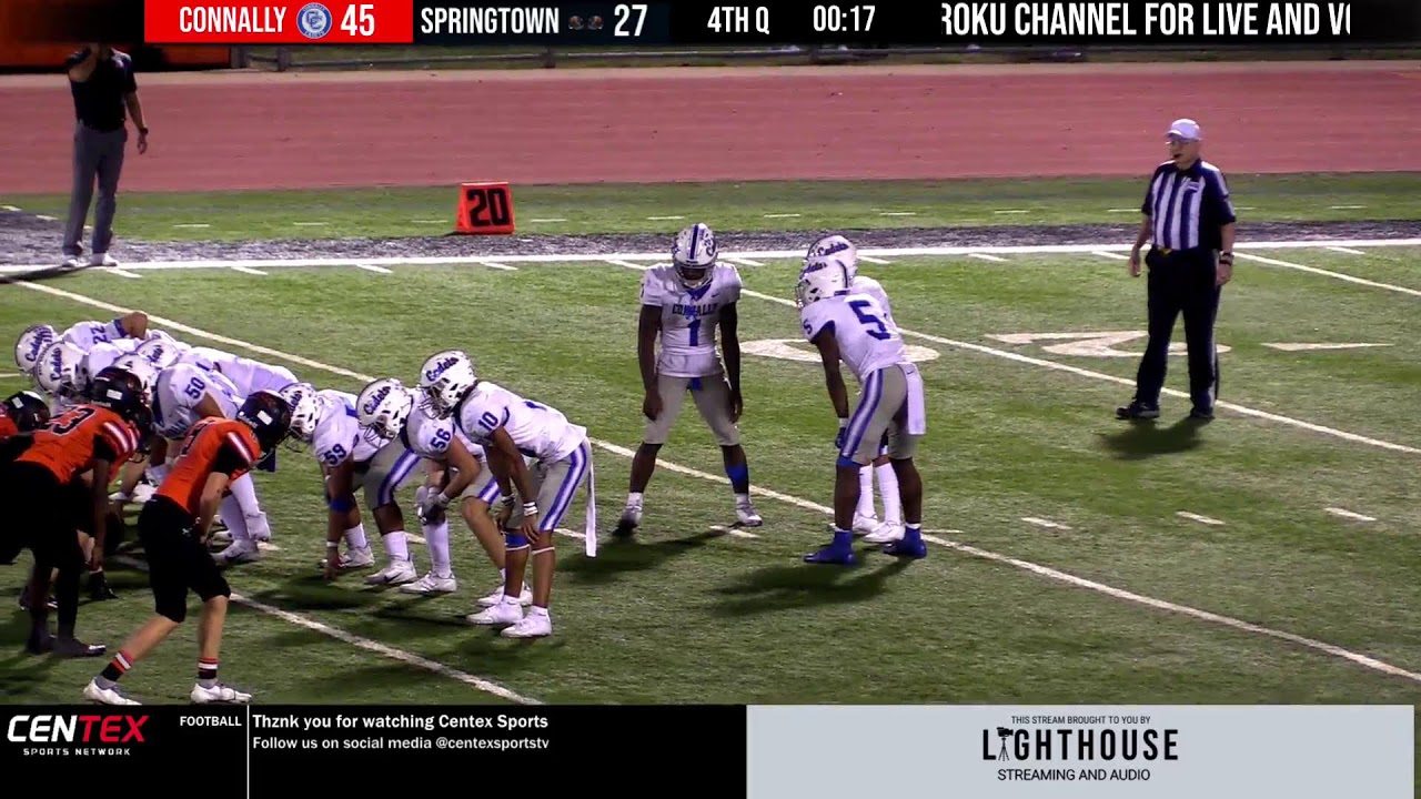 Connally Cadets vs Springtown - YouTube