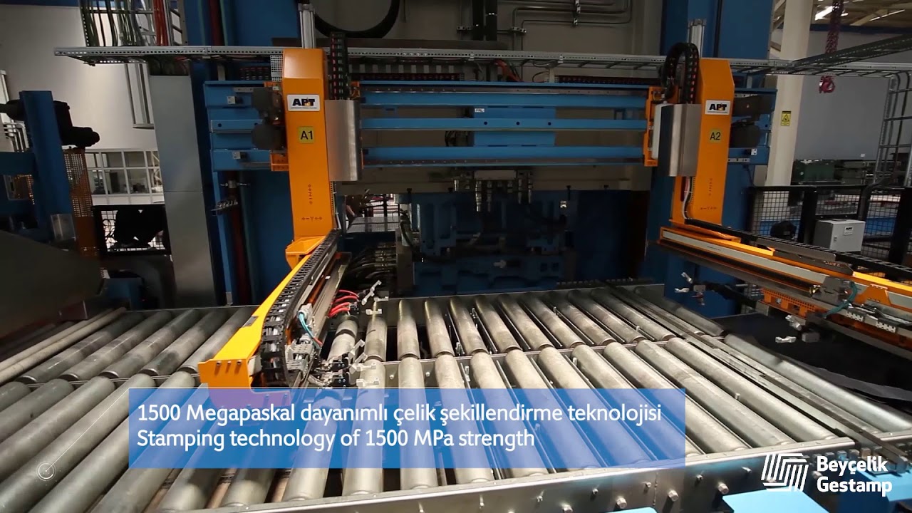 Beyçelik Gestamp Sıcak Şekillendirme / Hot Stamping - YouTube