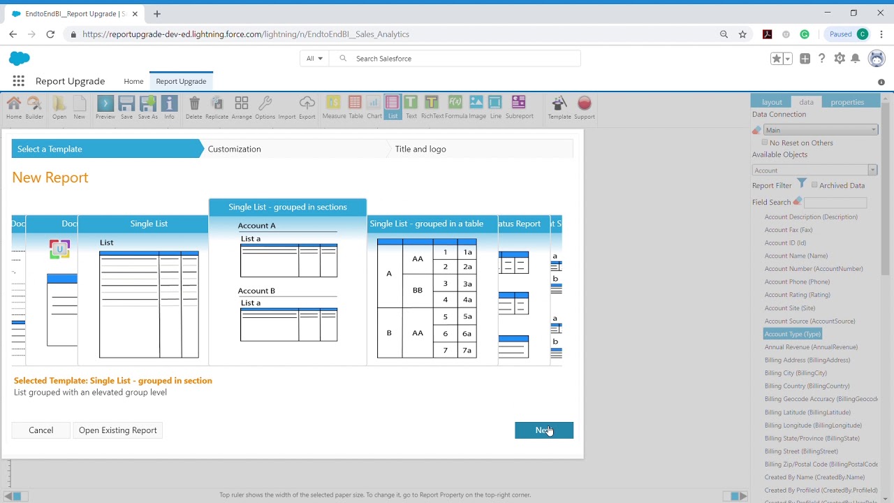 Report Builder Introduction - YouTube