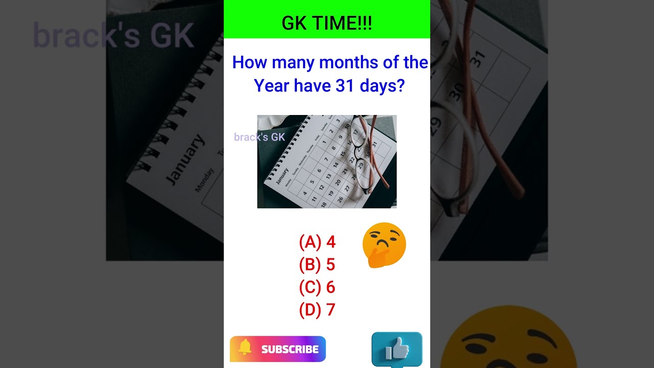 How Many Months Of The Year Have 31 Days YouTube How Many Months Of The Year Have 31 Days YouTube