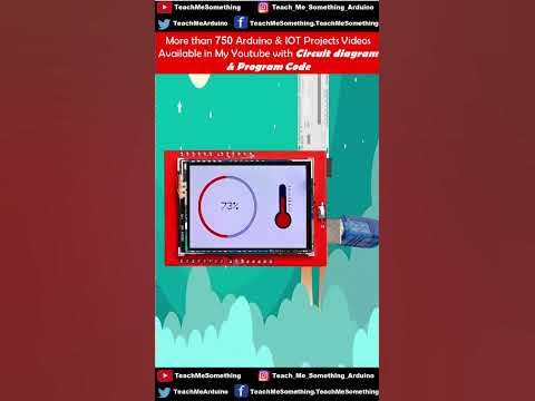 Arduino TFT LCD Temperature monitor Arduino UNO - YouTube