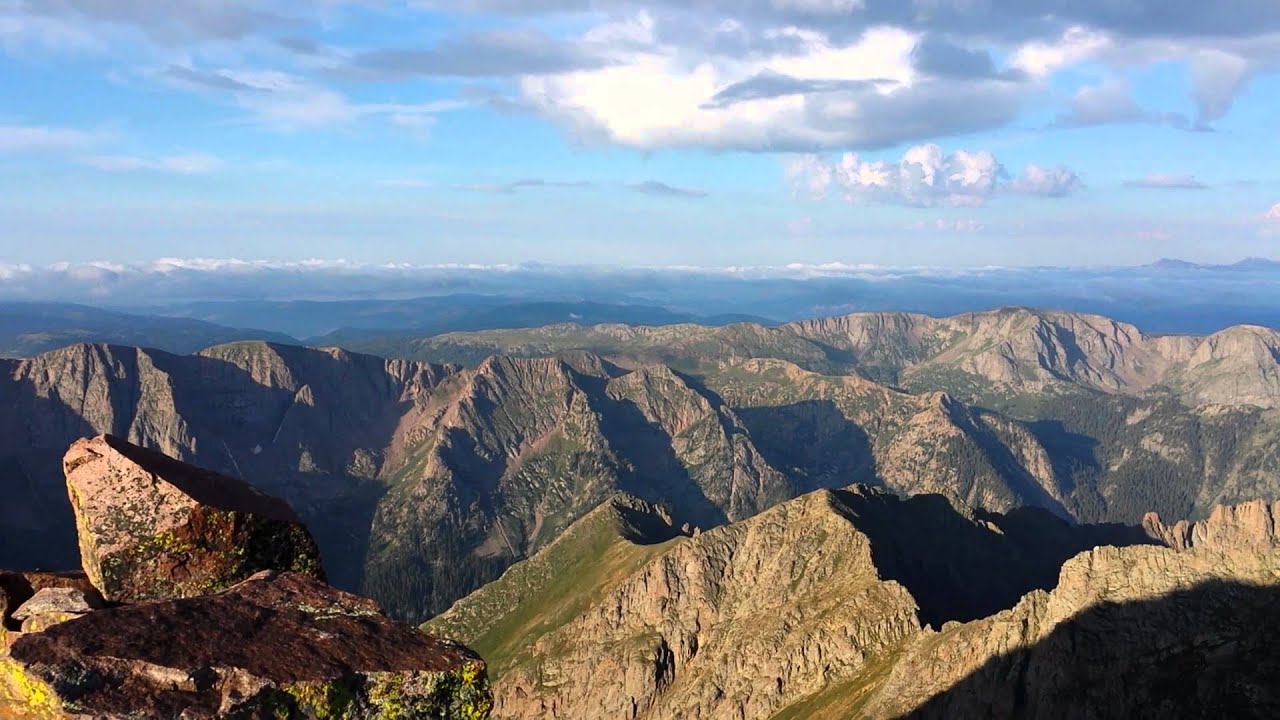 On the Summit of Mount Eolus, 7:21am, Jul. 26, 2013. Gorgeous views ...