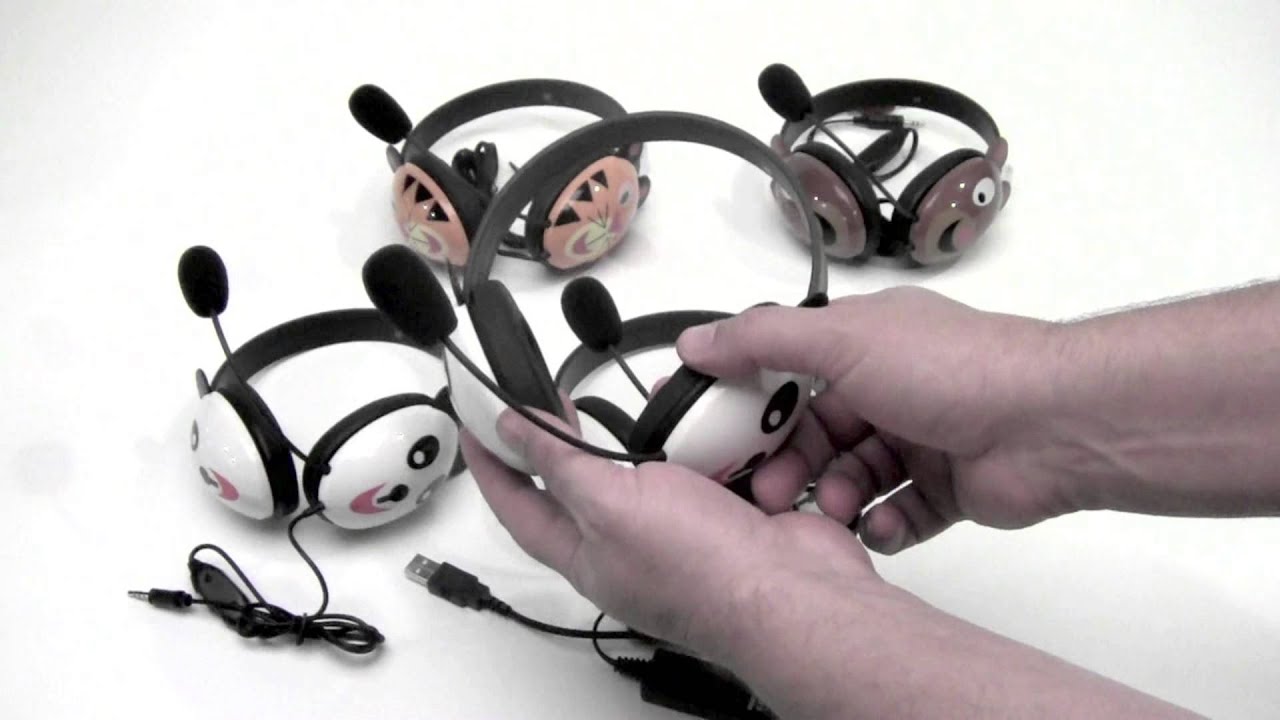 Animal-Themed Listening First Headsets - YouTube