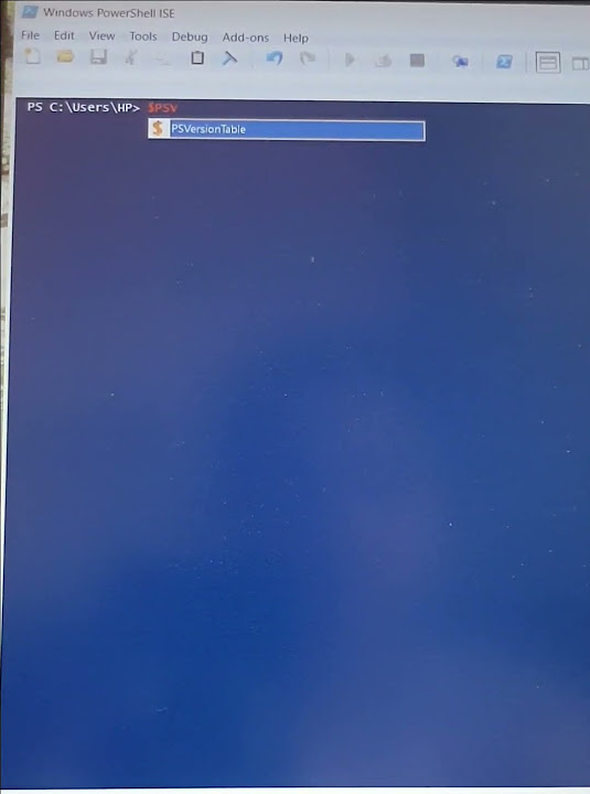 Command To Check Powershell Version Powershellscripting Powershell Youtube