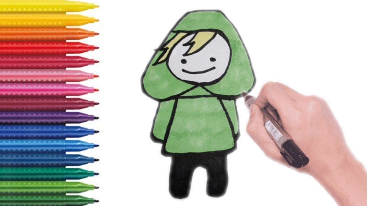 How easy to draw a dreame from Minecraft draw with me|КАК ЛЕГКО ...