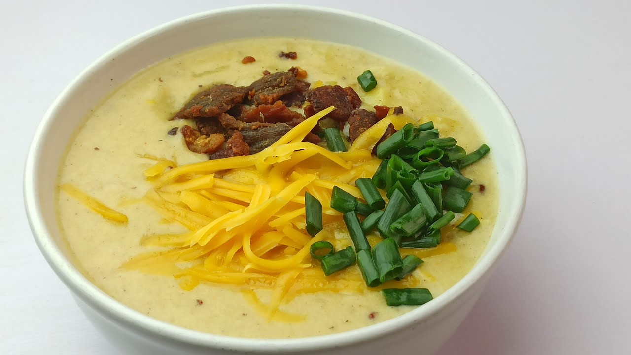 Creamy and Easy Homemade Potato Soup - YouTube