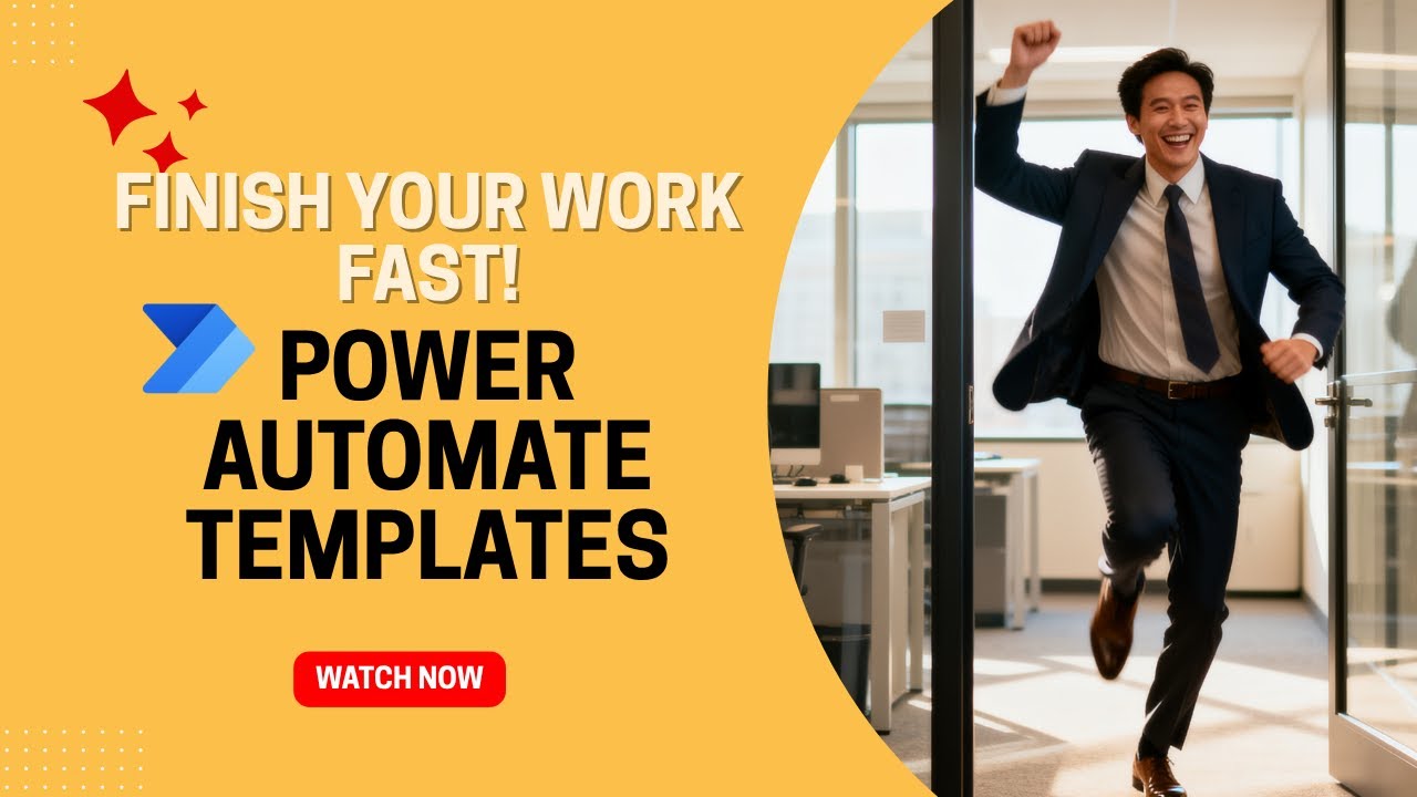 5 Power Automate Templates to Finish Your Work Early and Go Home - YouTube