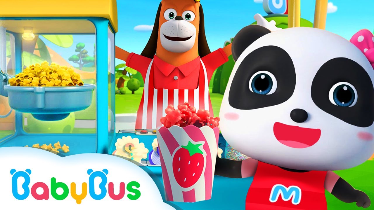 Popcorn delicios 🍿 Învățăm culorile și fructele | Cântece BabyBus în ...