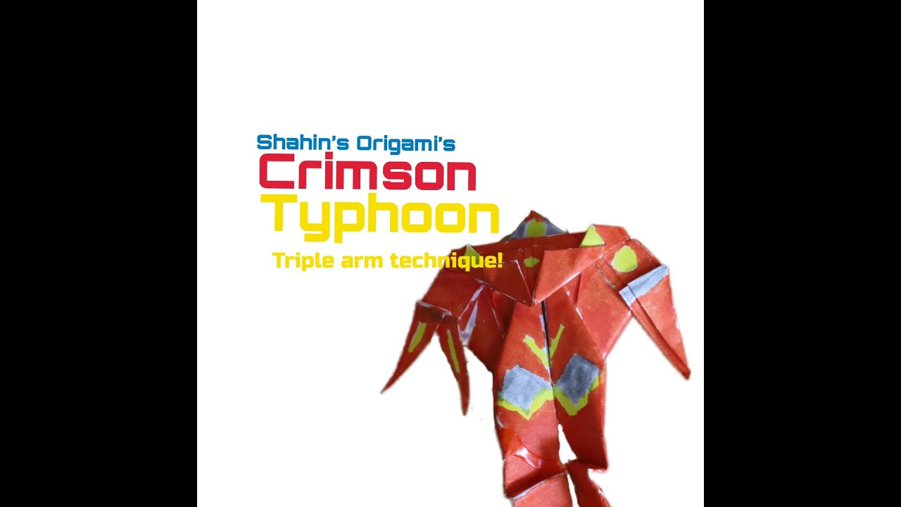 How to make an origami Crimson Typhoon - YouTube
