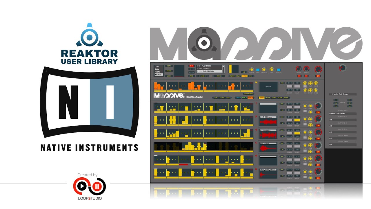 Native Instruments Reaktor GrooveBoxes Massive Loops - YouTube