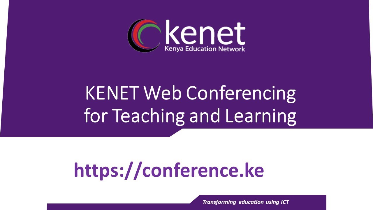 How to Access KENET Web Conferencing platform for teaching and learning ...