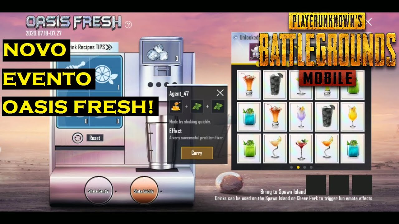 PUBG MOBILE - COMO FAZER TODAS AS BEBIDAS | HOW TO MAKE ALL DRINKS ON ...