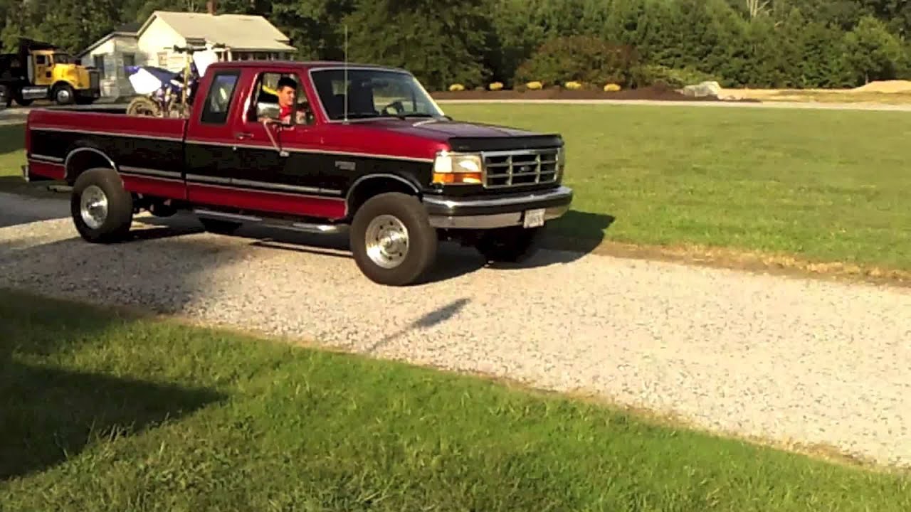 93 F-250 with 460 big block - YouTube
