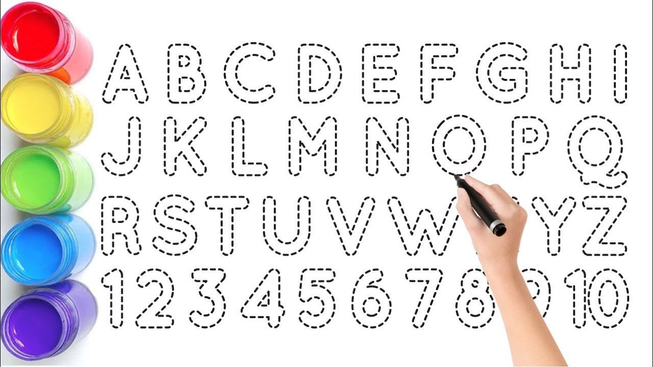 Learn to Write Your ABCs! Tracing & Coloring - YouTube