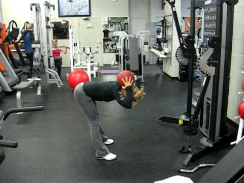 Medicine Ball Good Mornings - FUEL FITNESS - YouTube