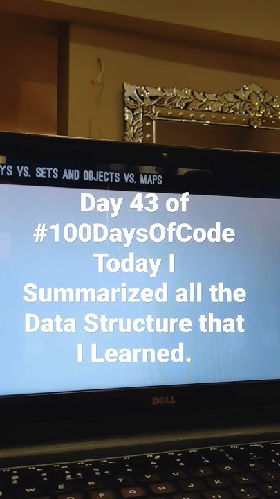 Day 43 of #100DaysOfCode Today I Summarized all the Data Structure that I Learned. - YouTube