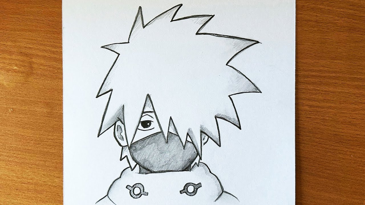 How to draw kid Kakashi easy step by step || How to draw anime - YouTube