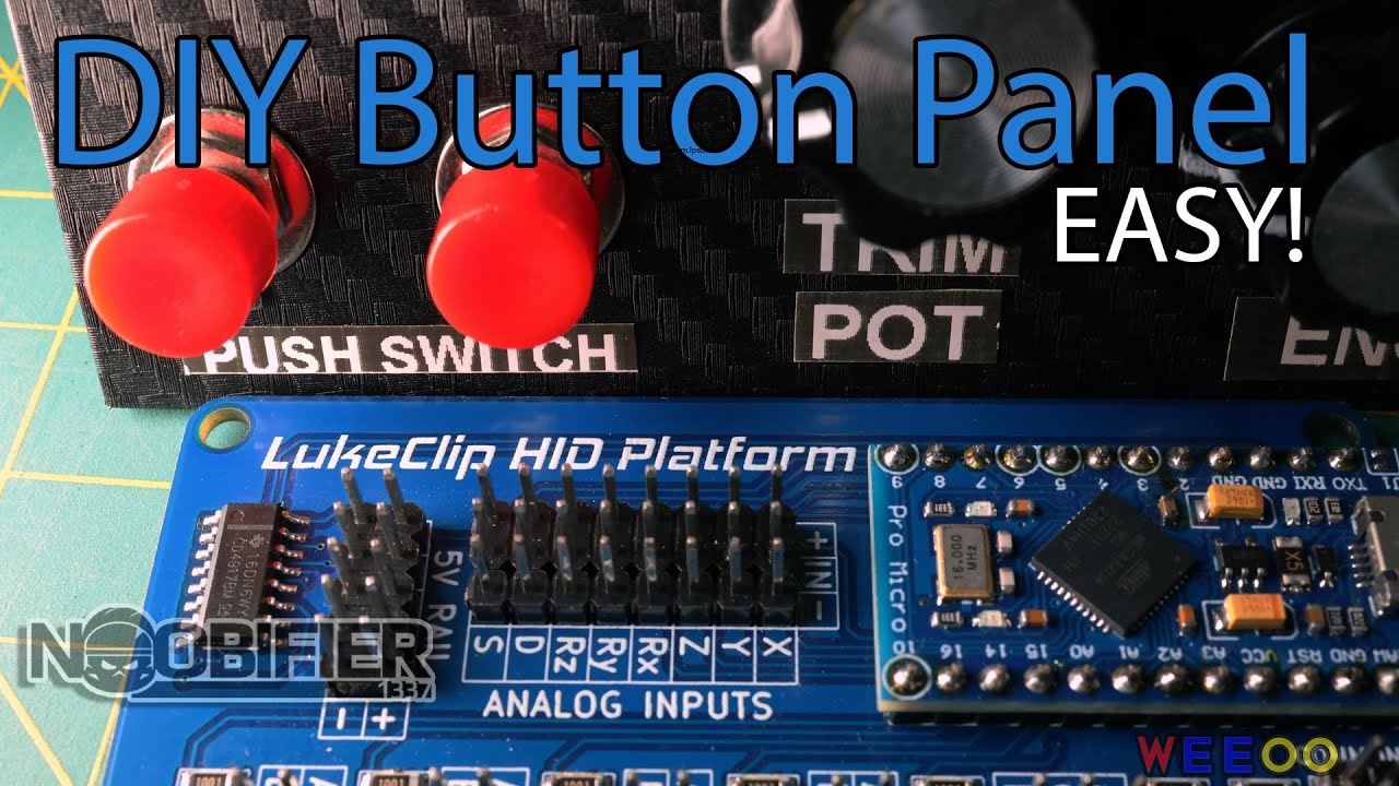 Easy DIY Button Panel - LukeClip HID review. - YouTube