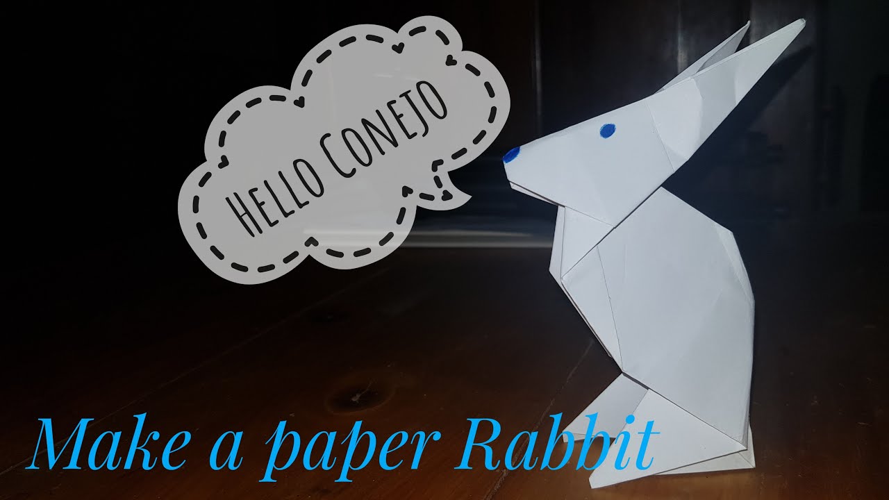 Make a Paper Rabbit - YouTube