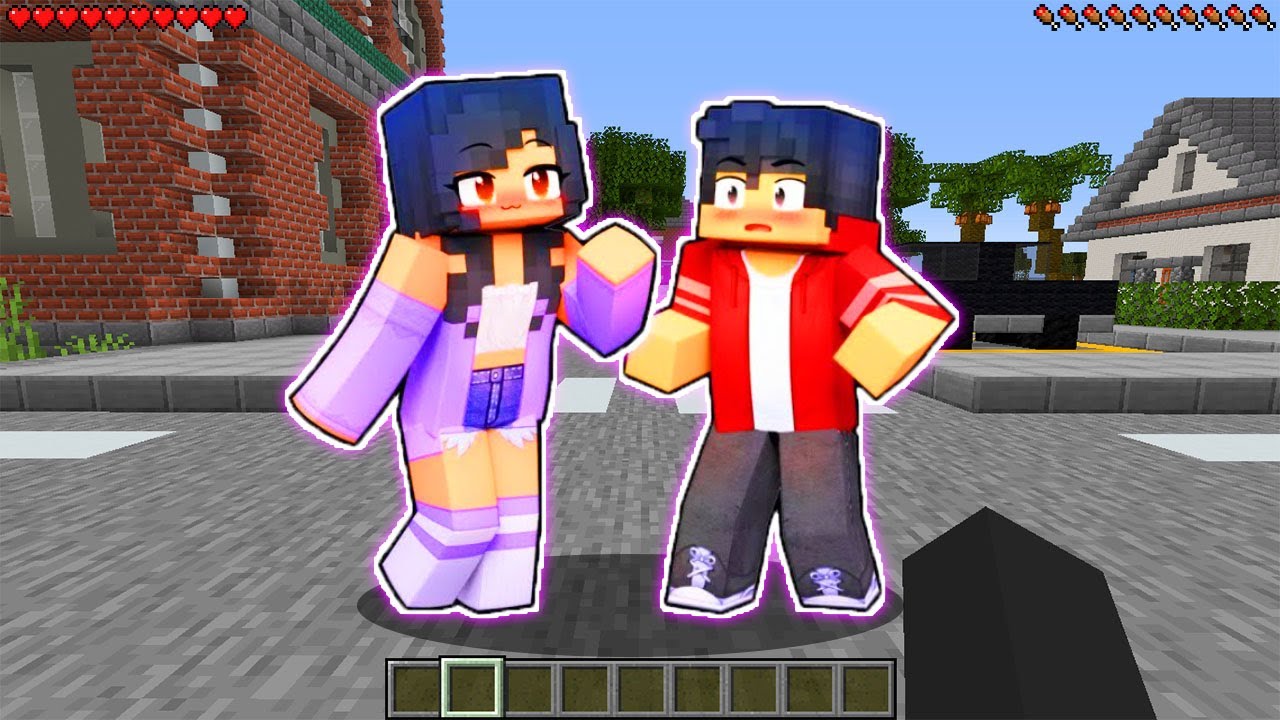 I FOUND APHMAU AND AARON KISSING IN MINECRAFT - YouTube