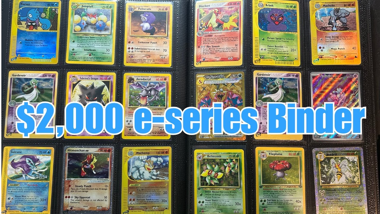 INSANE $2000 E-Series Pokémon Card Collection! Mint Condition Skyridge ...