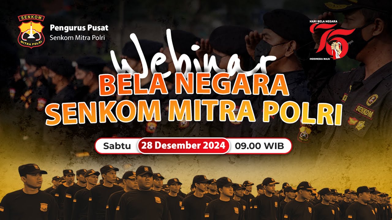Webinar Bela Negara Senkom Mitra Polri tahun 2024 - YouTube
