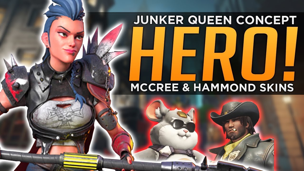 Overwatch: NEW McCree & Wrecking Ball SKINS! - Junker Queen Hero ...