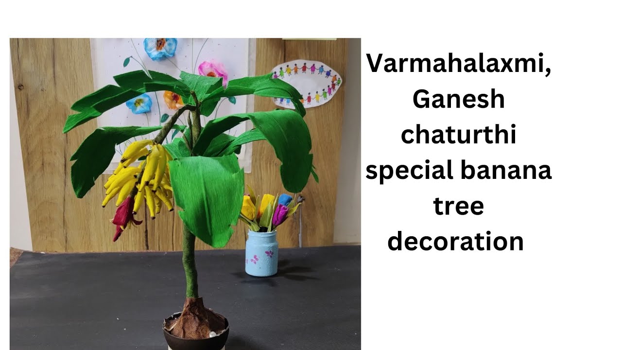 Creative Festival Decor: DIY Banana Tree🌴Festival DIY: How to Make ...