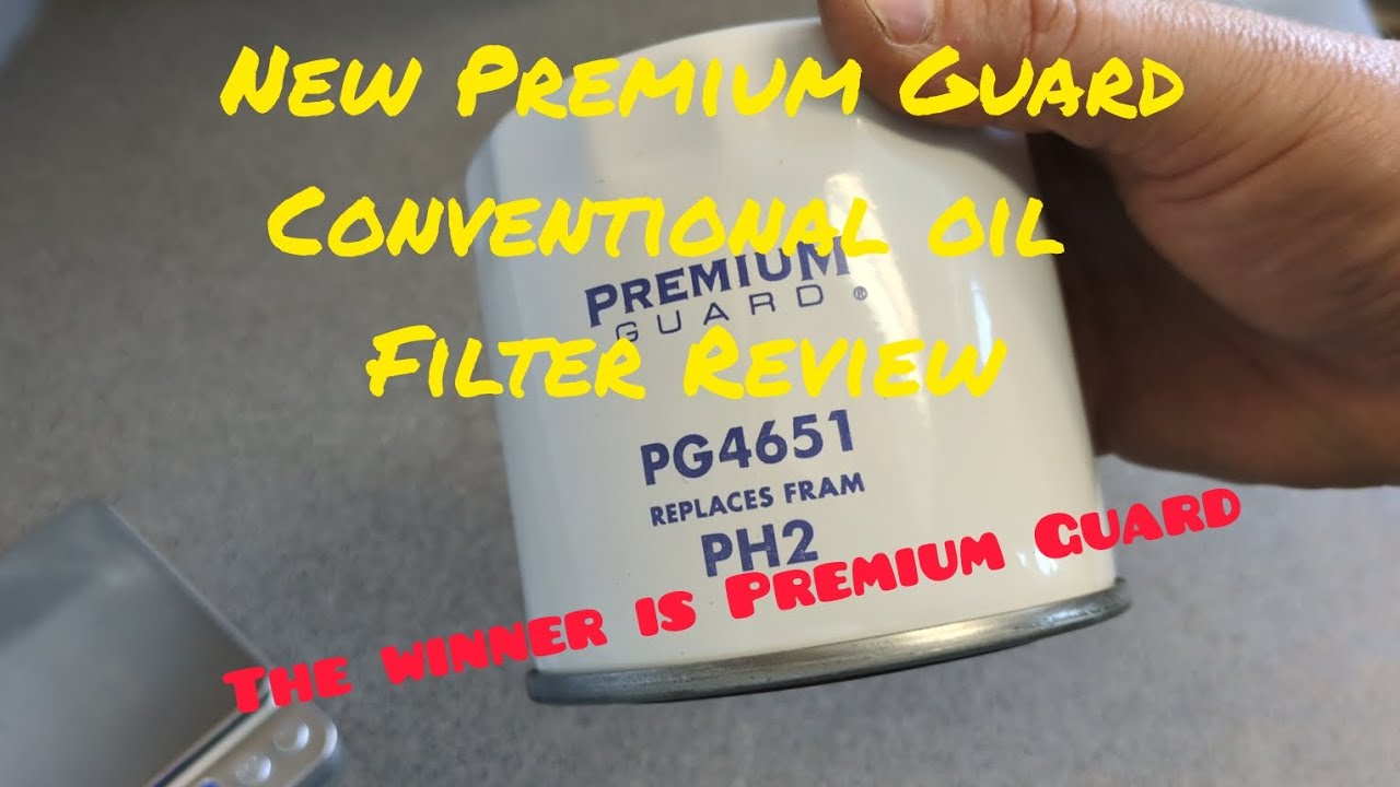 New Premium Guard conventional oil filter Review - YouTube